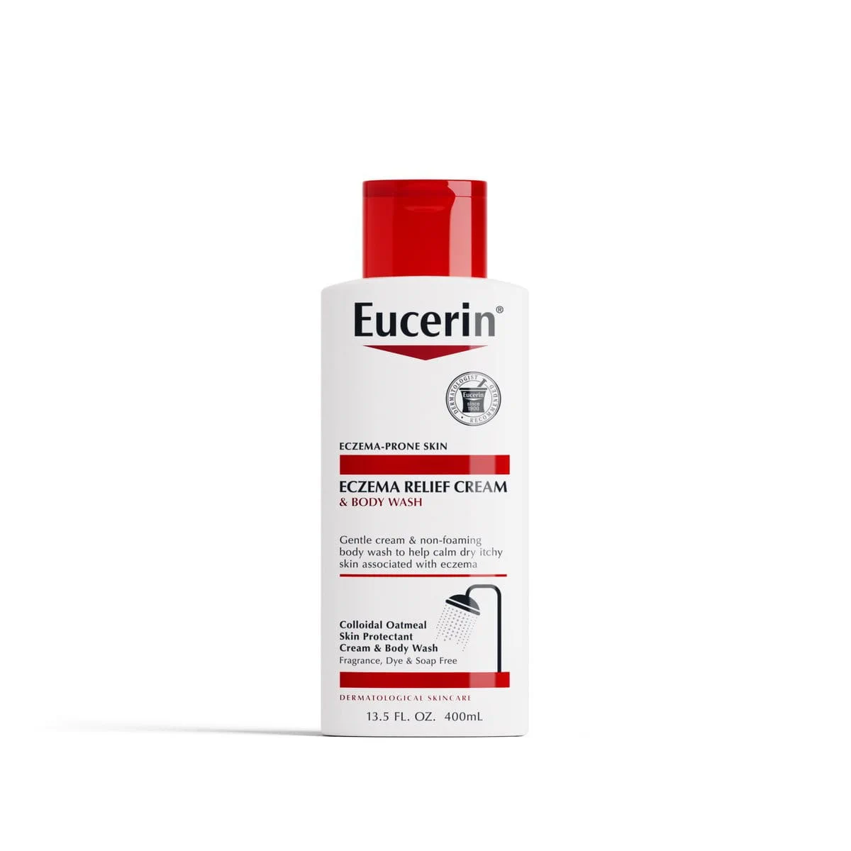 Eucerin Eczema Relief Cream Body Wash 13.5 Fl Oz Bottle